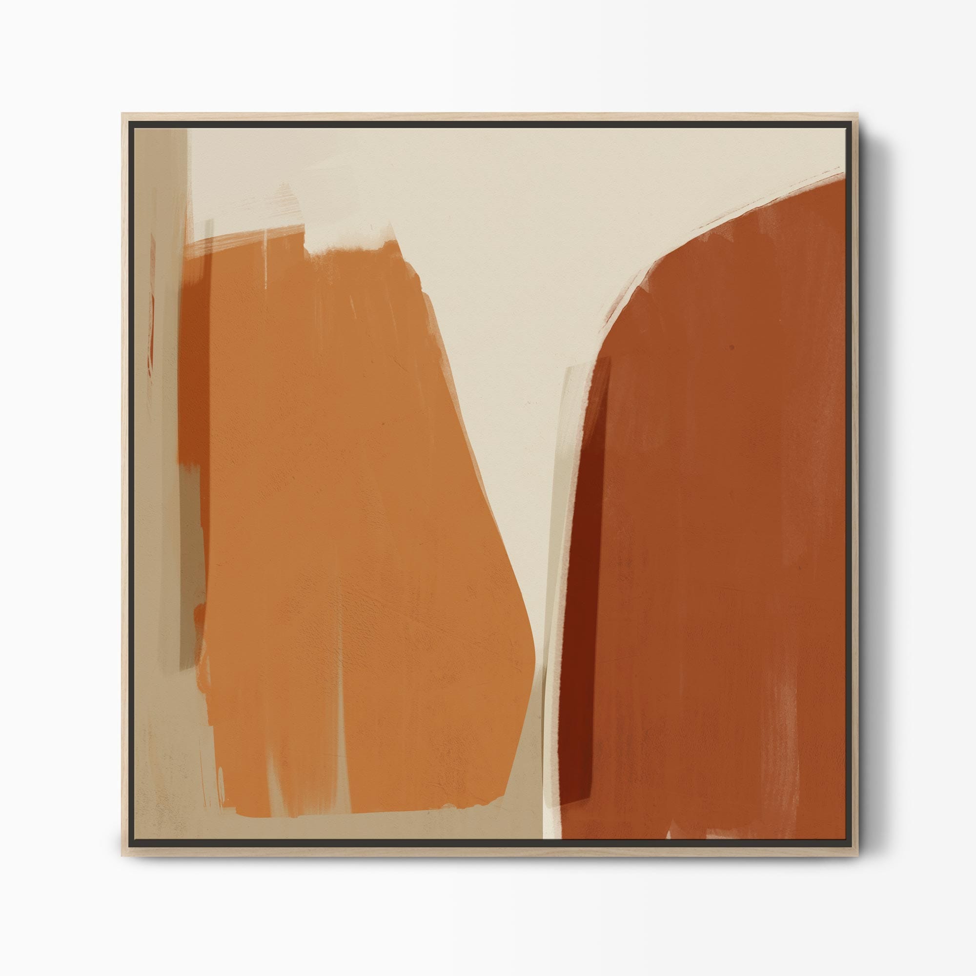 Natural State Framed Abstract Canvas Art | Green Lili