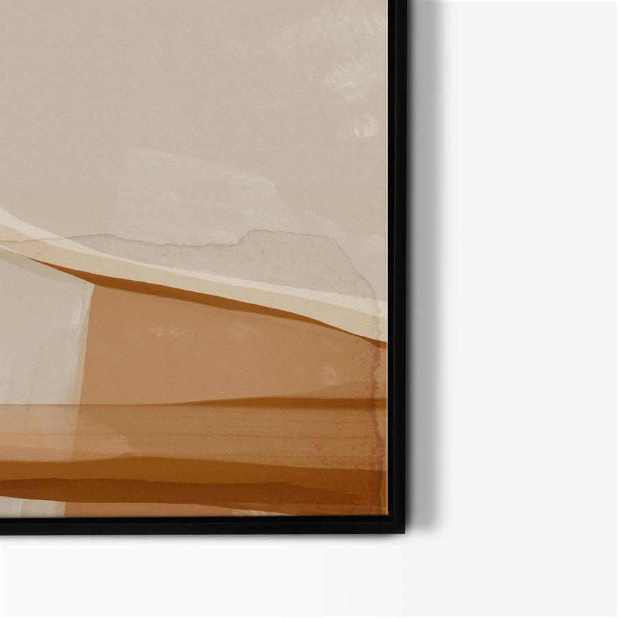 The Desert Rocks Abstract Canvas Art | Green Lili
