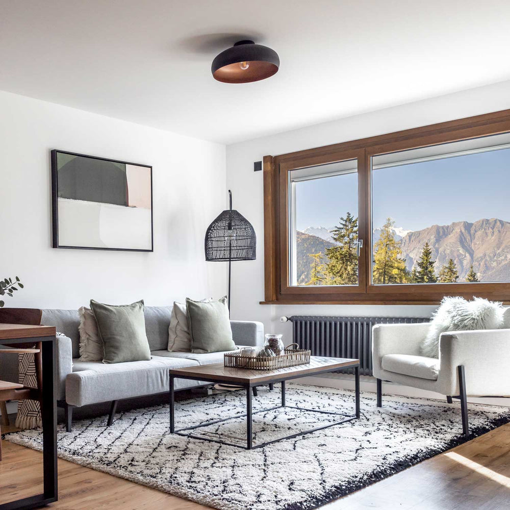 Reconnect Framed Abstract Canvas Art | Green Lili